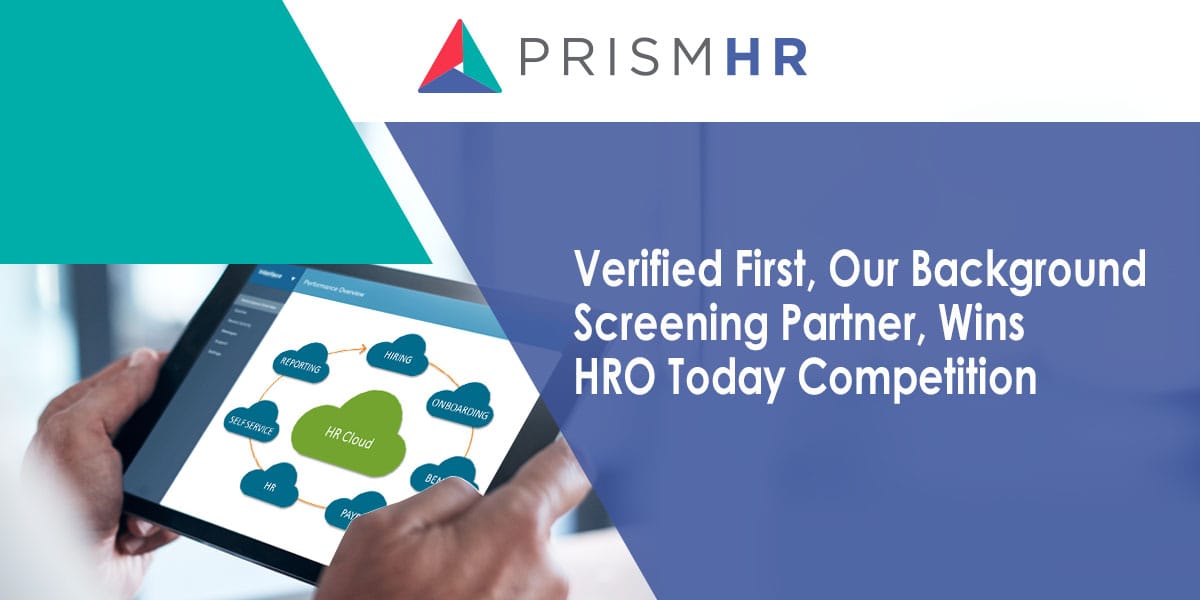 Verified First, Our Background Screening Partner, Wins HRO Today ...