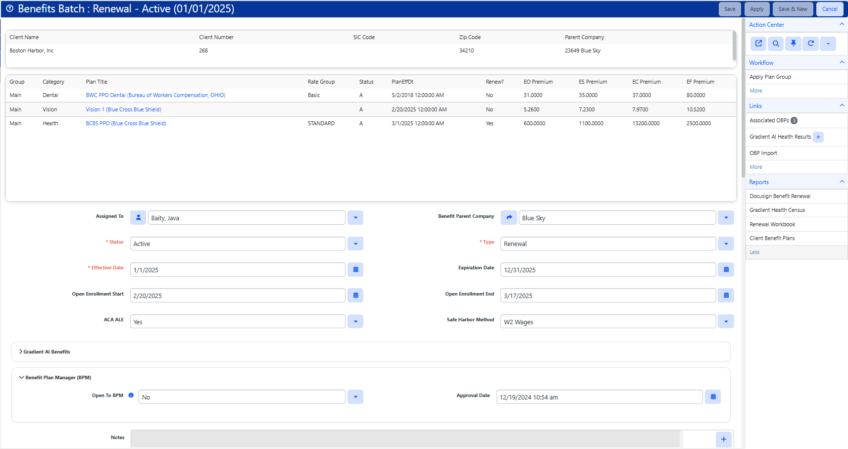 PrismHR ClientSpace Benefits Module - PrismHR