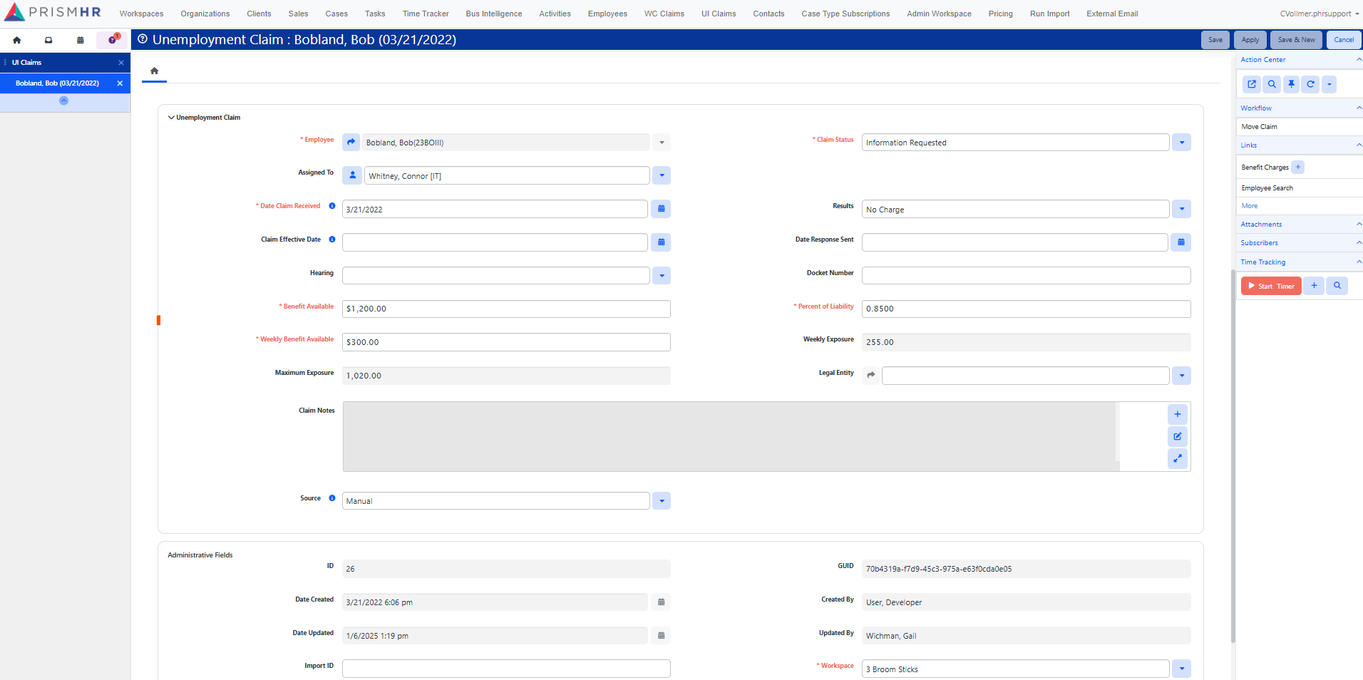 PrismHR ClientSpace - PrismHR
