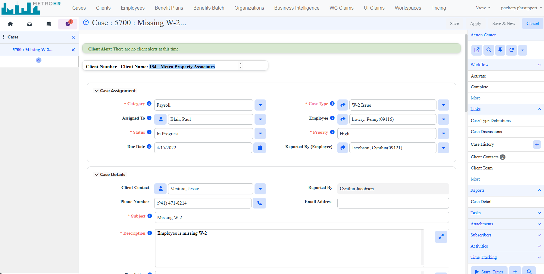 PrismHR ClientSpace - PrismHR